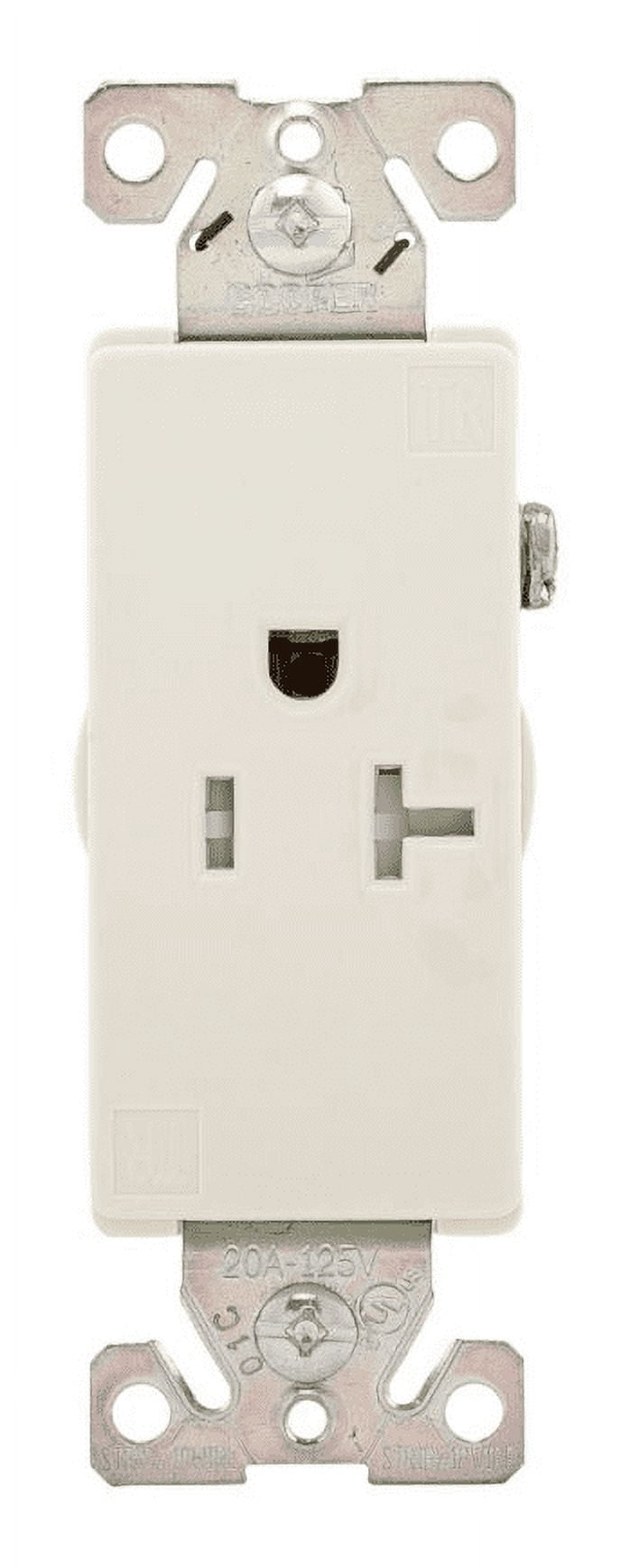 Eaton TR6350LA Heavy Duty Industrial Grade Decorator single receptacle ...
