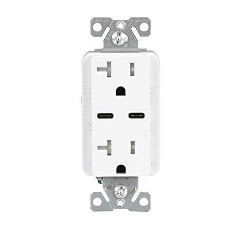 Eaton TRUSBC20W-BOX - 5.0A USB Type C Duplex Recep 20A 125V W - 1EA ...