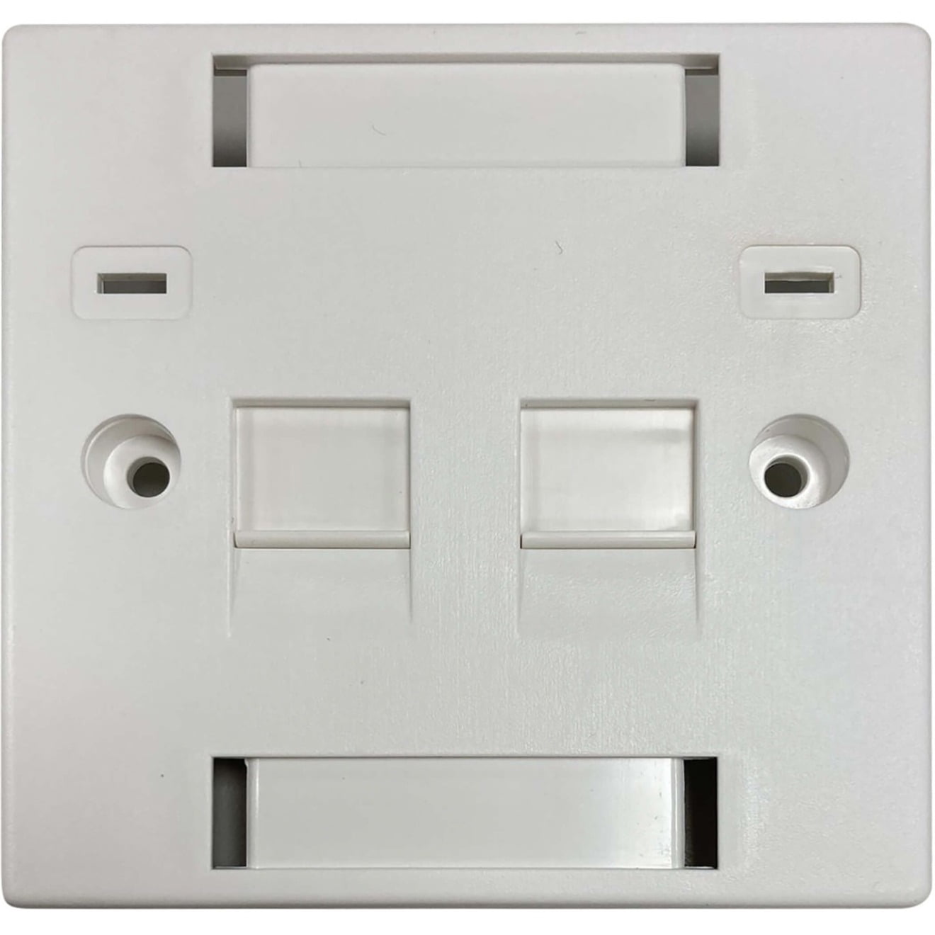 Eaton Tripp Lite Series 2-Port UK-Style Keystone Wall Plate, Unloaded ...