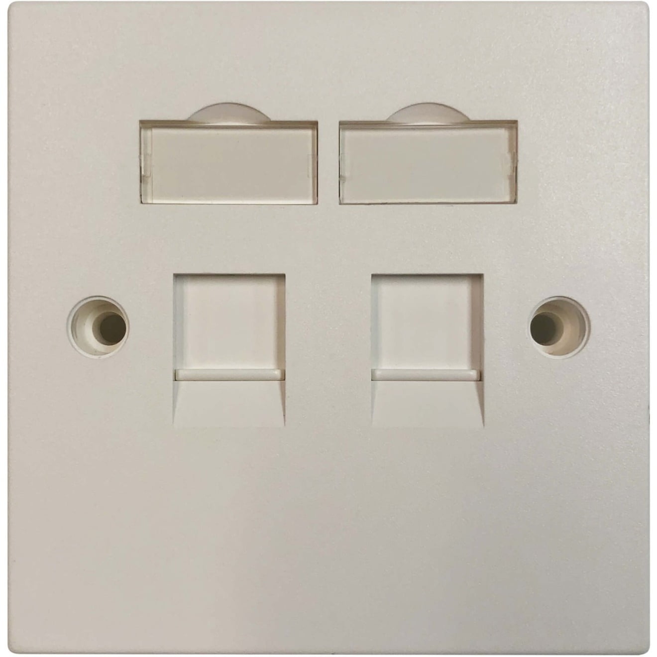Eaton Tripp Lite Series 2-Port UK-Style Keystone Wall Plate, Unloaded ...