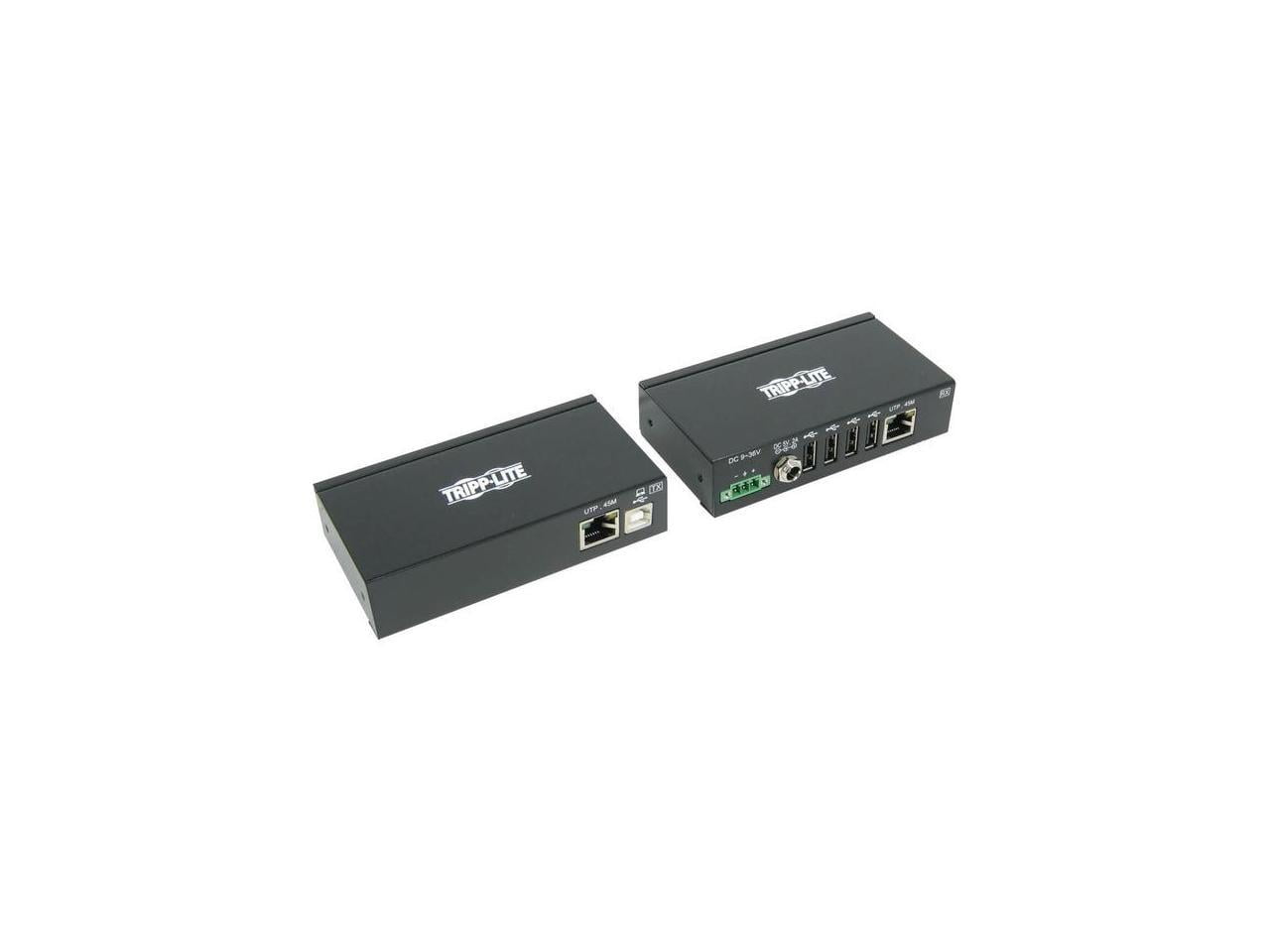 Eaton Tripp Lite Series 4-Port Industrial USB over Cat6 Extender, ESD ...