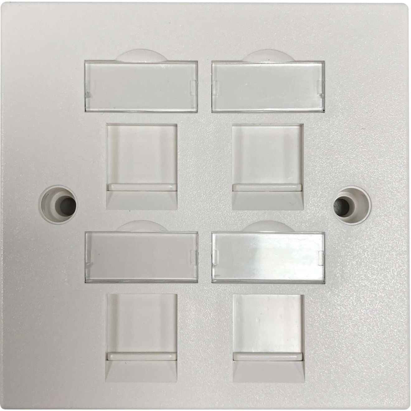 Eaton Tripp Lite Series 4-Port UK-Style Keystone Wall Plate, Unloaded ...