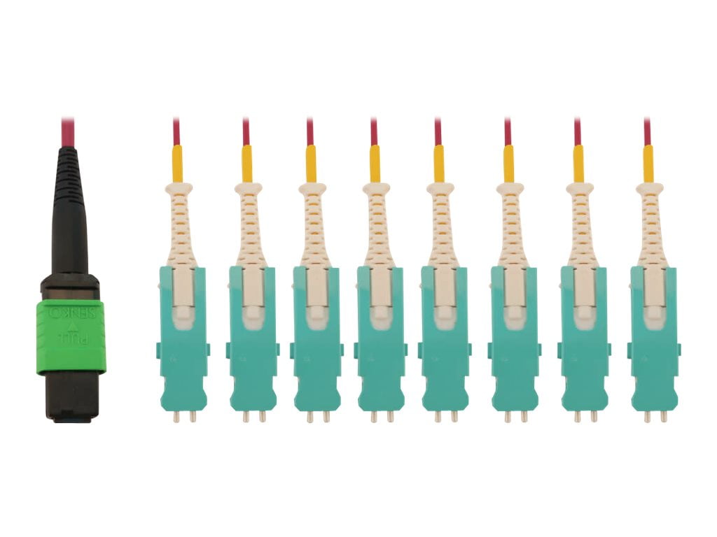 Eaton Tripp Lite Series 40/100/400G Multimode 50/125 OM4 Breakout Fiber ...