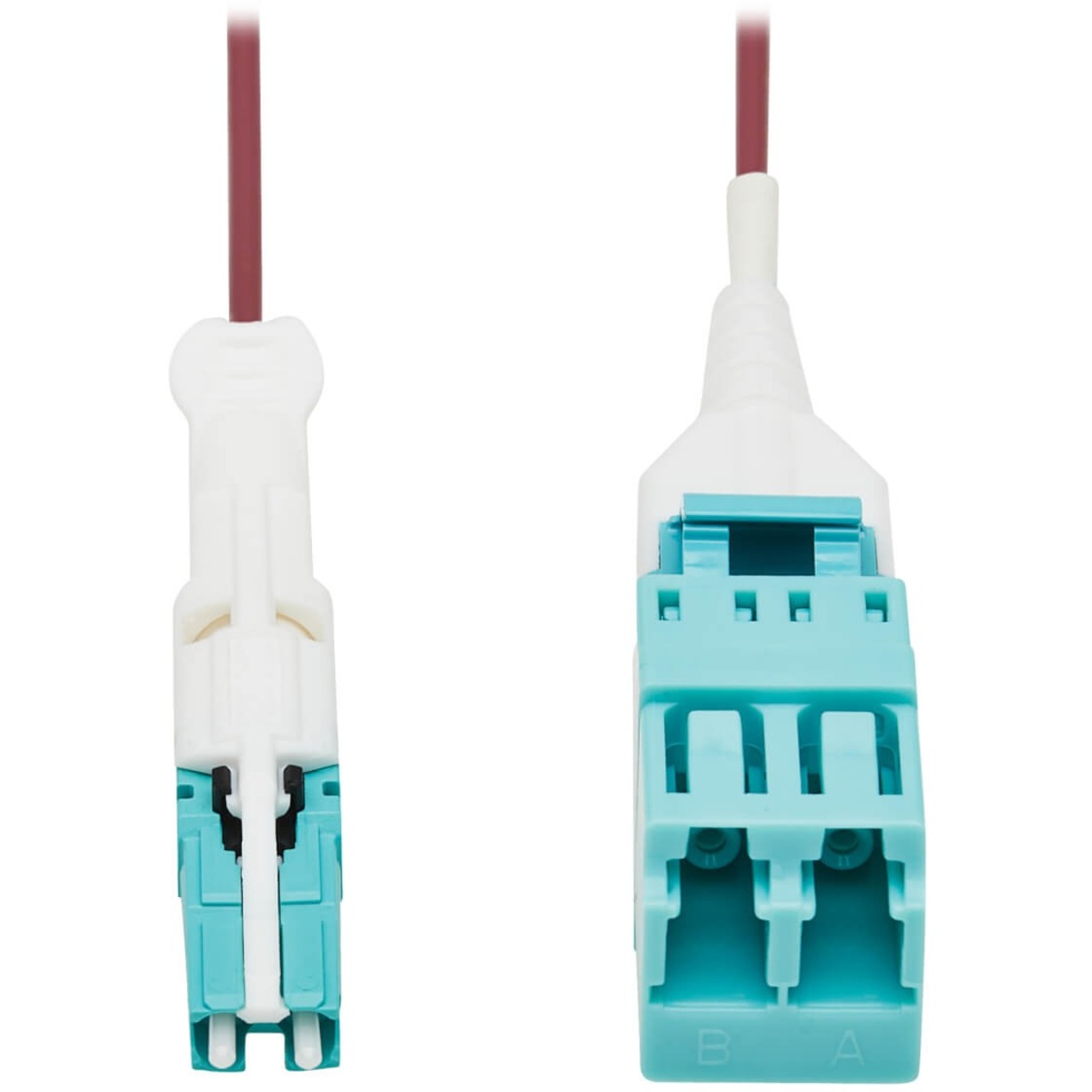 Tripp Lite Duplex MMF Fiber Optic Cable Adapter 400G OM4 M/F CS-PC LC ...