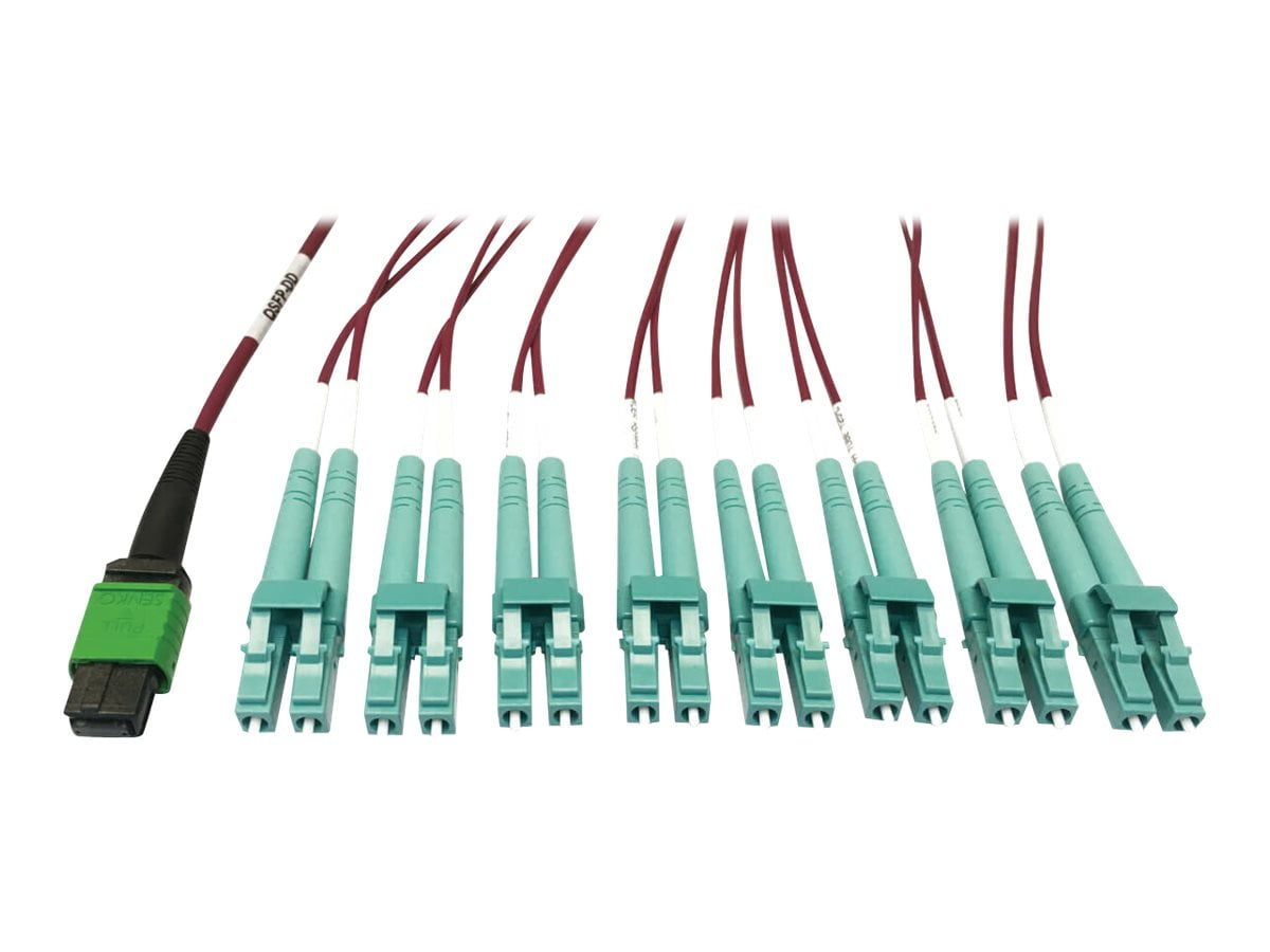 Eaton Tripp Lite Series 400G Multimode 50/125 OM4 Plenum Fiber Optic ...