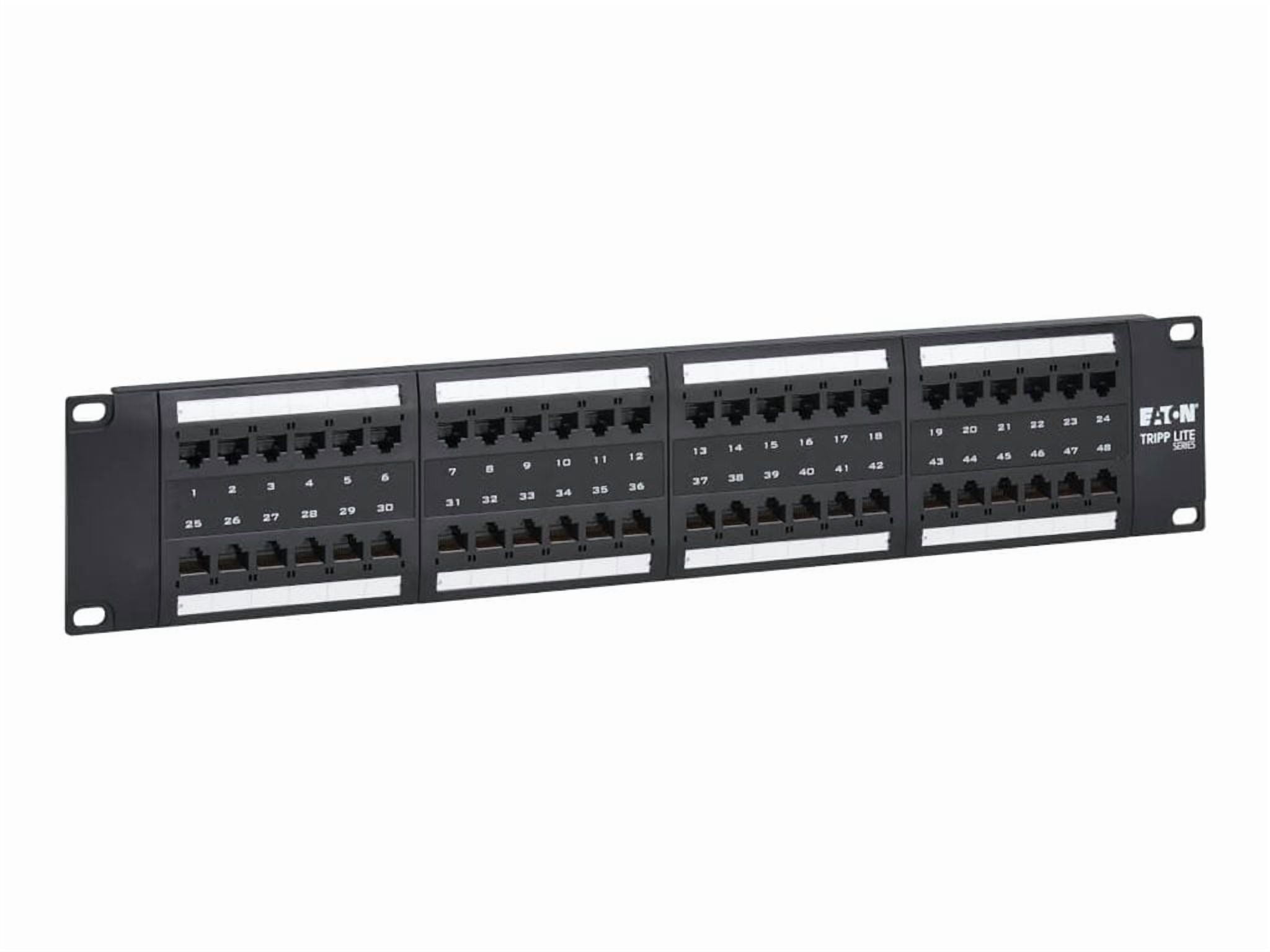 Eaton Tripp Lite Series 48-Port Patch Panel for PoE Applications, Cat5 ...
