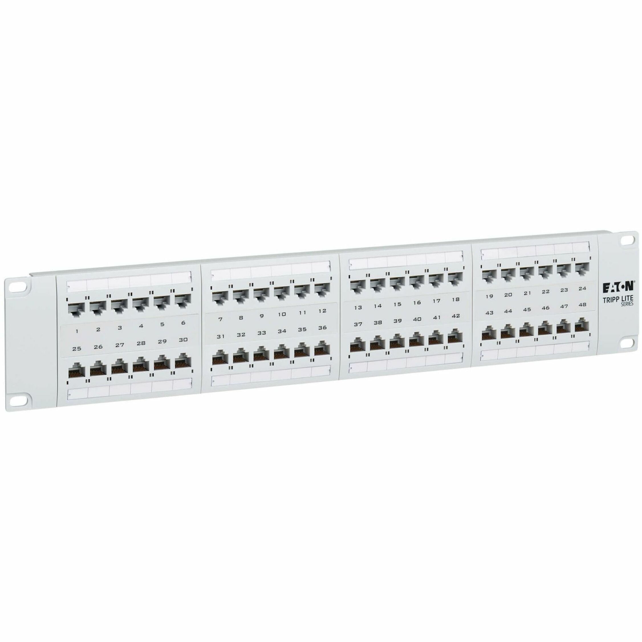Eaton Tripp Lite Series 48-Port Patch Panel for PoE Applications, Cat5 ...