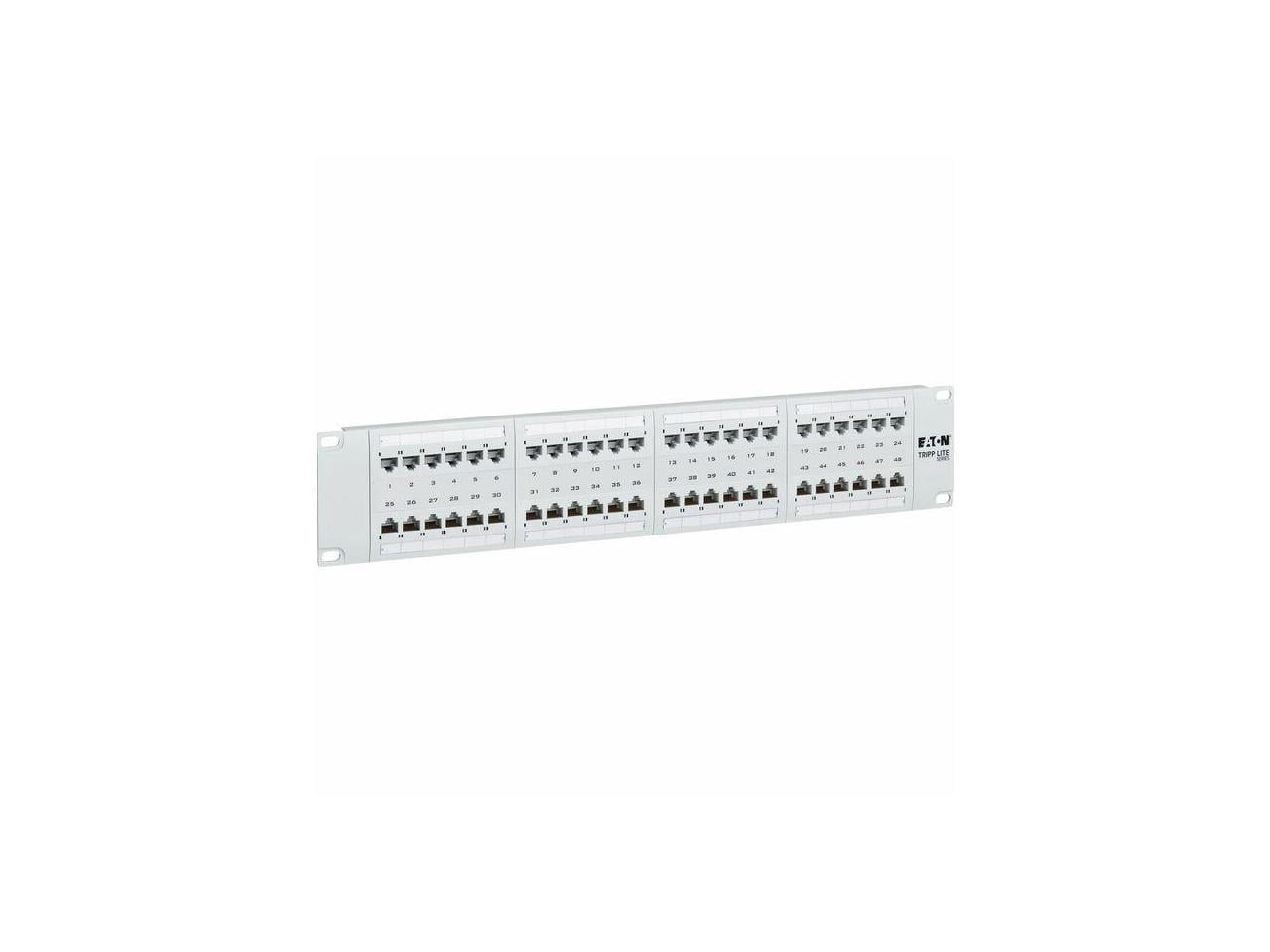Eaton Tripp Lite Series 48-Port Patch Panel for PoE Applications, Cat5 ...