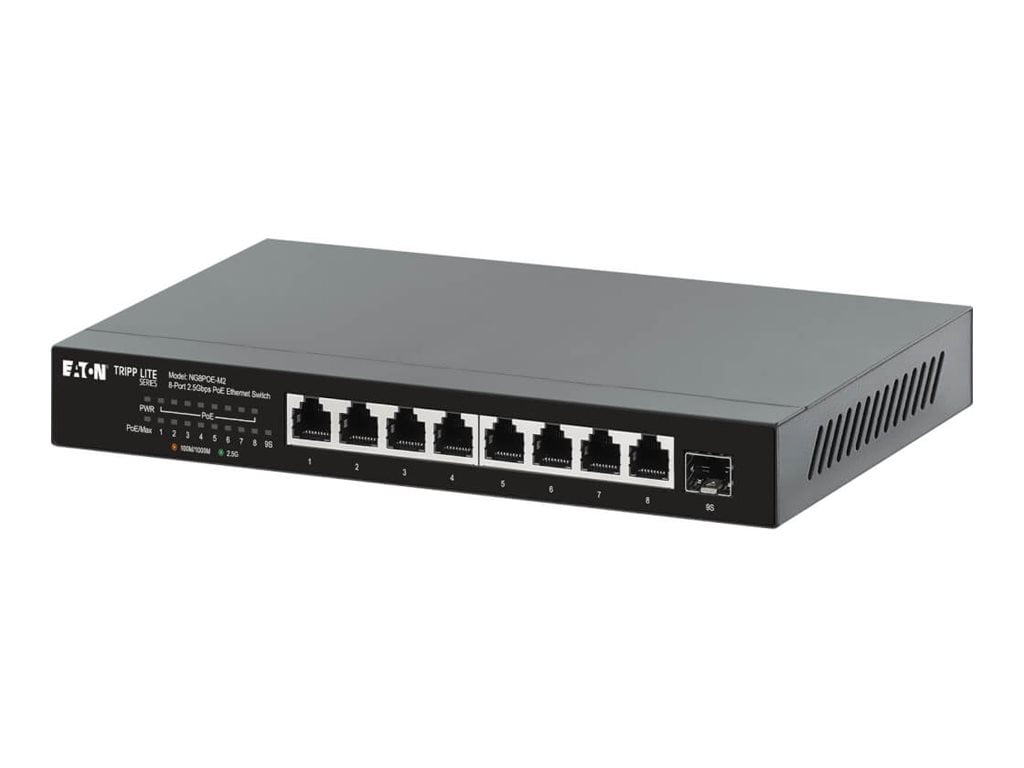 Eaton Tripp Lite Series 8-Port 2.5 Gbps Desktop Gigabit Ethernet ...