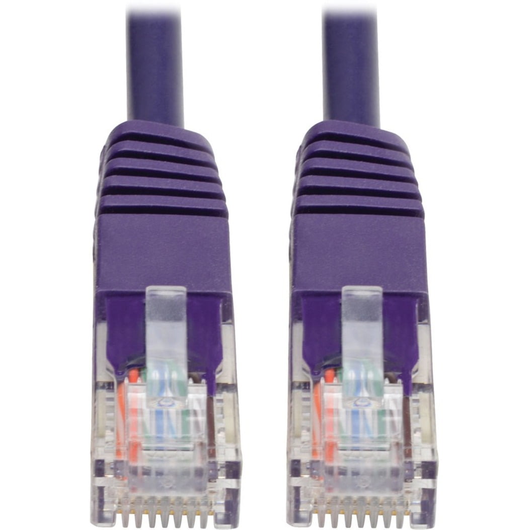 Tripp Lite Cat5e 350 MHz Molded UTP Patch Cable (RJ45 M/M), Purple, 6 ...