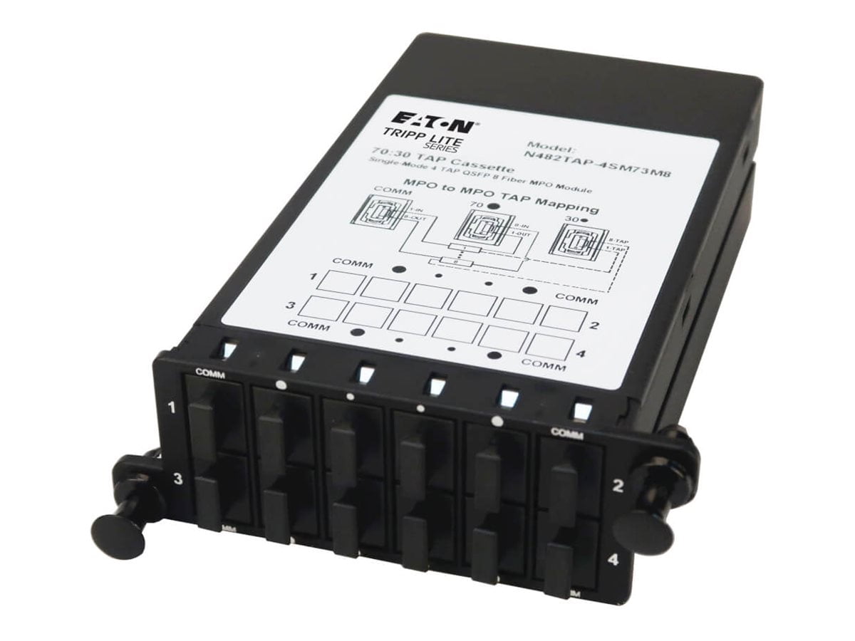 Eaton Tripp Lite Series Fiber TAP Cassette - Singlemode, 8-Fiber MPO to ...