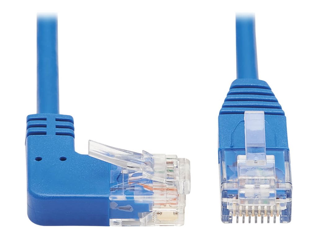 Eaton Tripp Lite Series Right-Angle Cat6 Gigabit Molded Slim UTP Ethernet Cable RJ45 Right-Angle ...