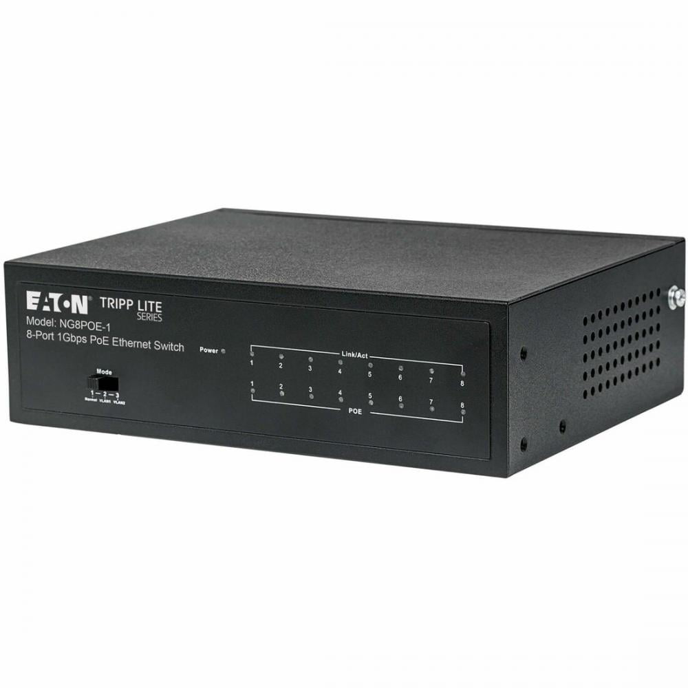 Eaton Tripp Lite Series 8-Port 10/100/1000 Mbps Desktop Gigabit Ethernet Unmanaged Switch with ...