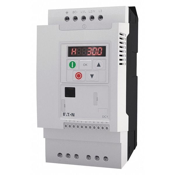 Eaton Variable Frequency Drive,3/4 hp,115V AC DC1-S1011NB-A20CE1 ...