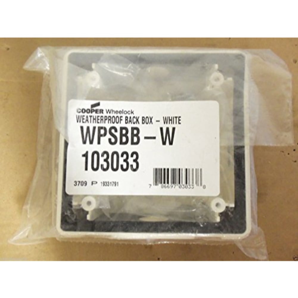 Eaton Wheelock WPSBB-W Mounting Box, White - Walmart.com