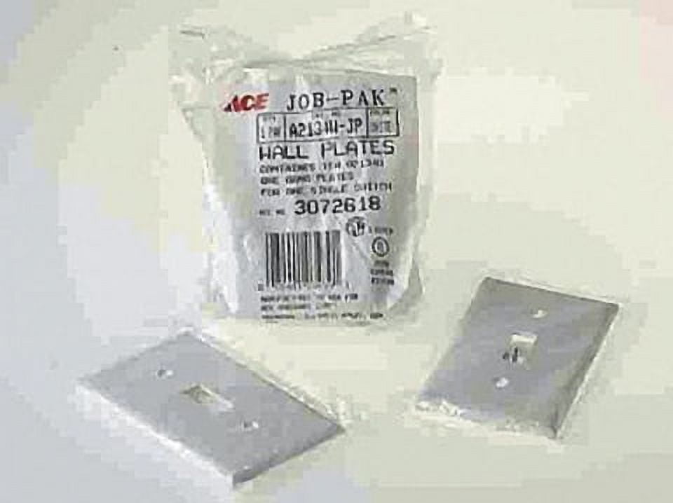 Eaton Wiring Devices 2134W Wallplate, 4-1/2 in L, 2-3/4 in W, 1 -Gang ...