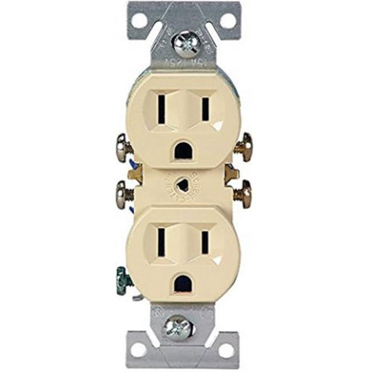 Cooper Wiring 270V-10 270V Ivory Duplex Outlet Contractor Pack - Pack ...