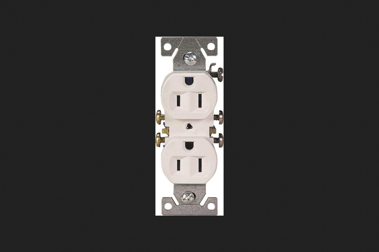 Eaton Wiring Devices 270W/10 Duplex Receptacle, 15 A, 2-Pole, 5-15R ...