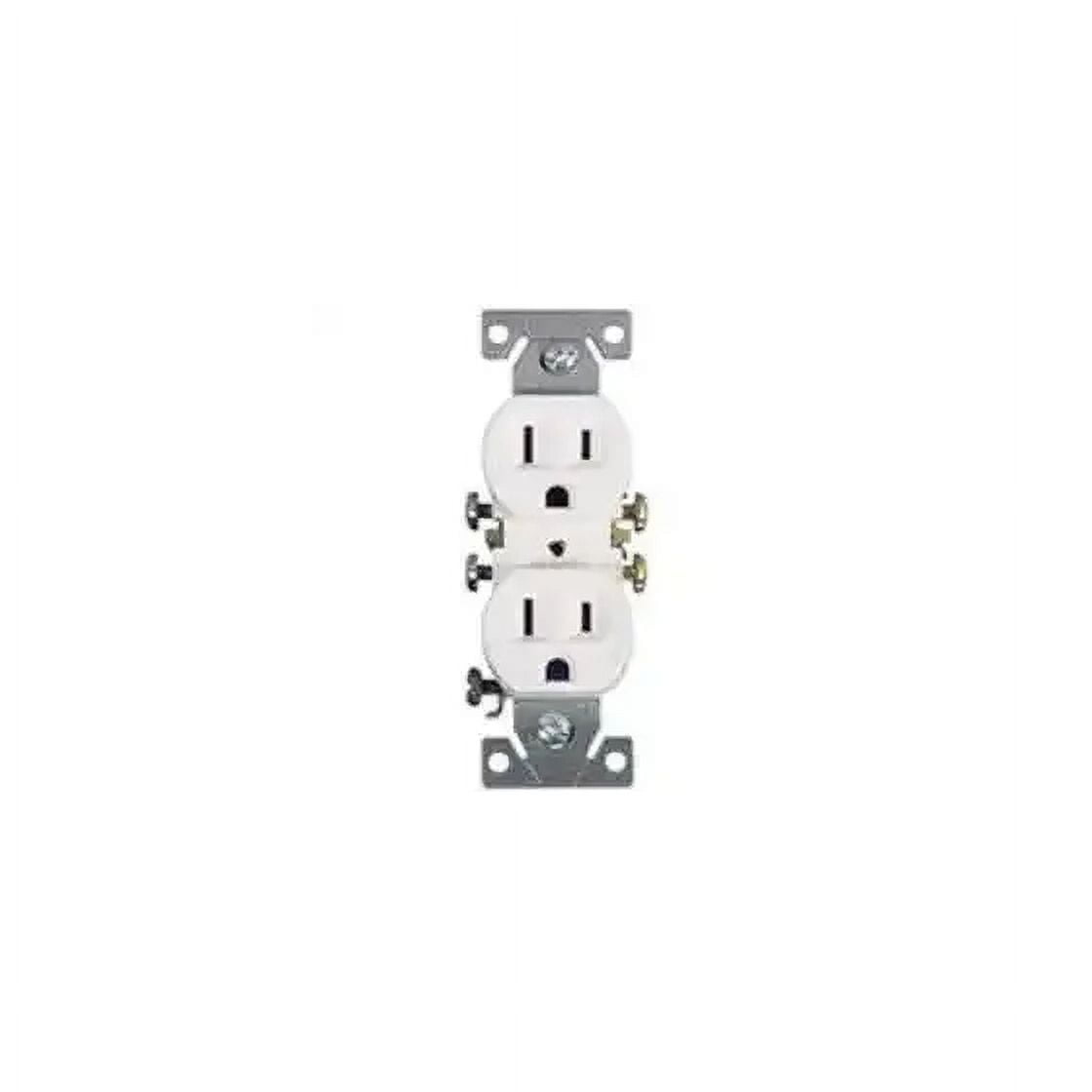 Eaton Wiring Devices 270W10 Duplex Grounded Receptacle White, Each ...