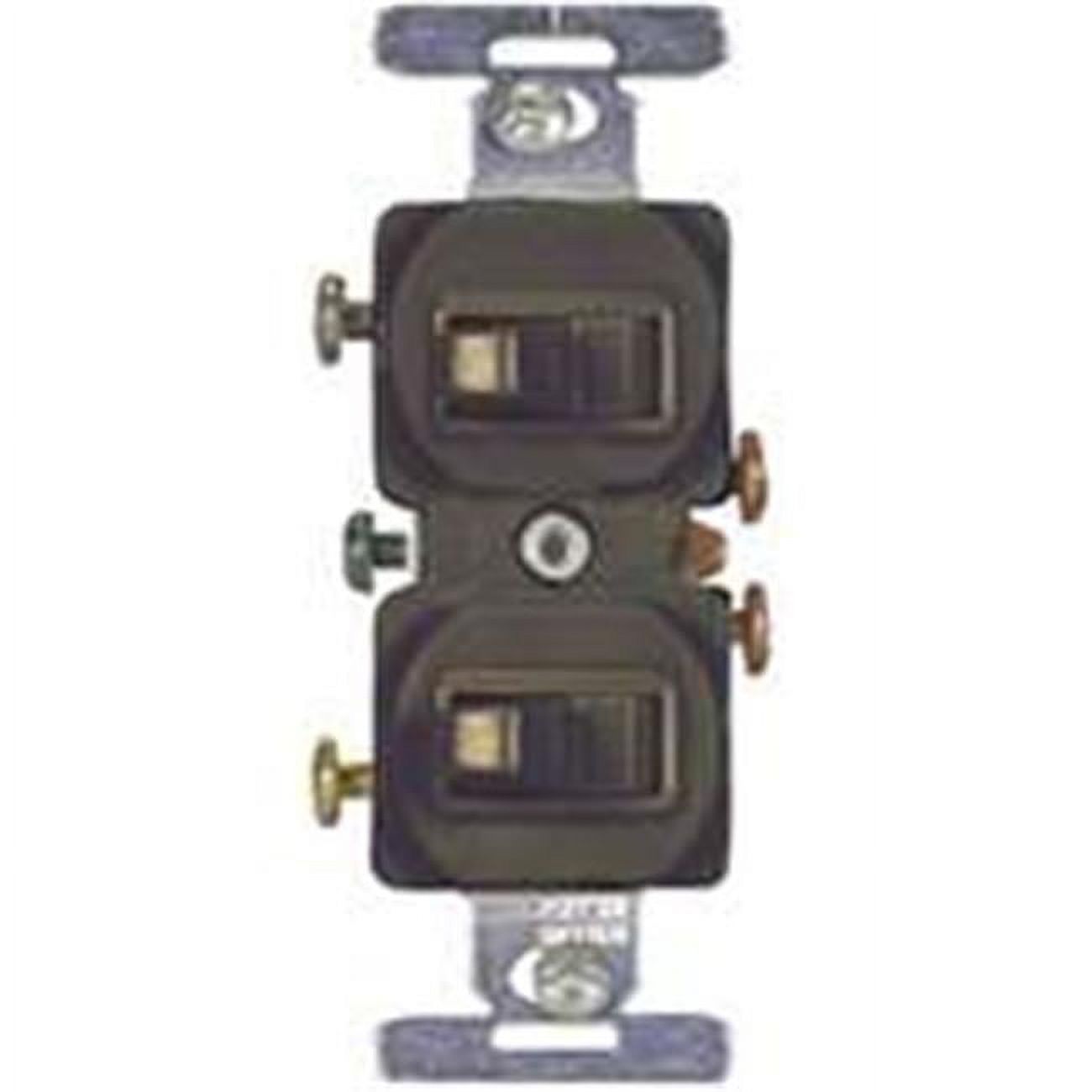 Eaton Wiring Devices 271B-BOX Combination Toggle Switch 120/277 V Strap ...