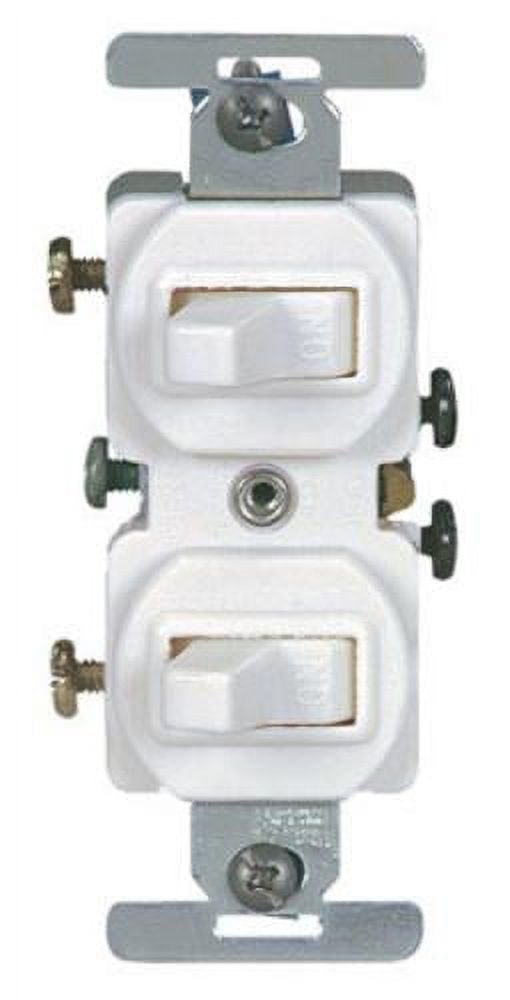 Eaton Wiring Devices 271W-BOX Combination Toggle Switch 120/277 V Strap ...