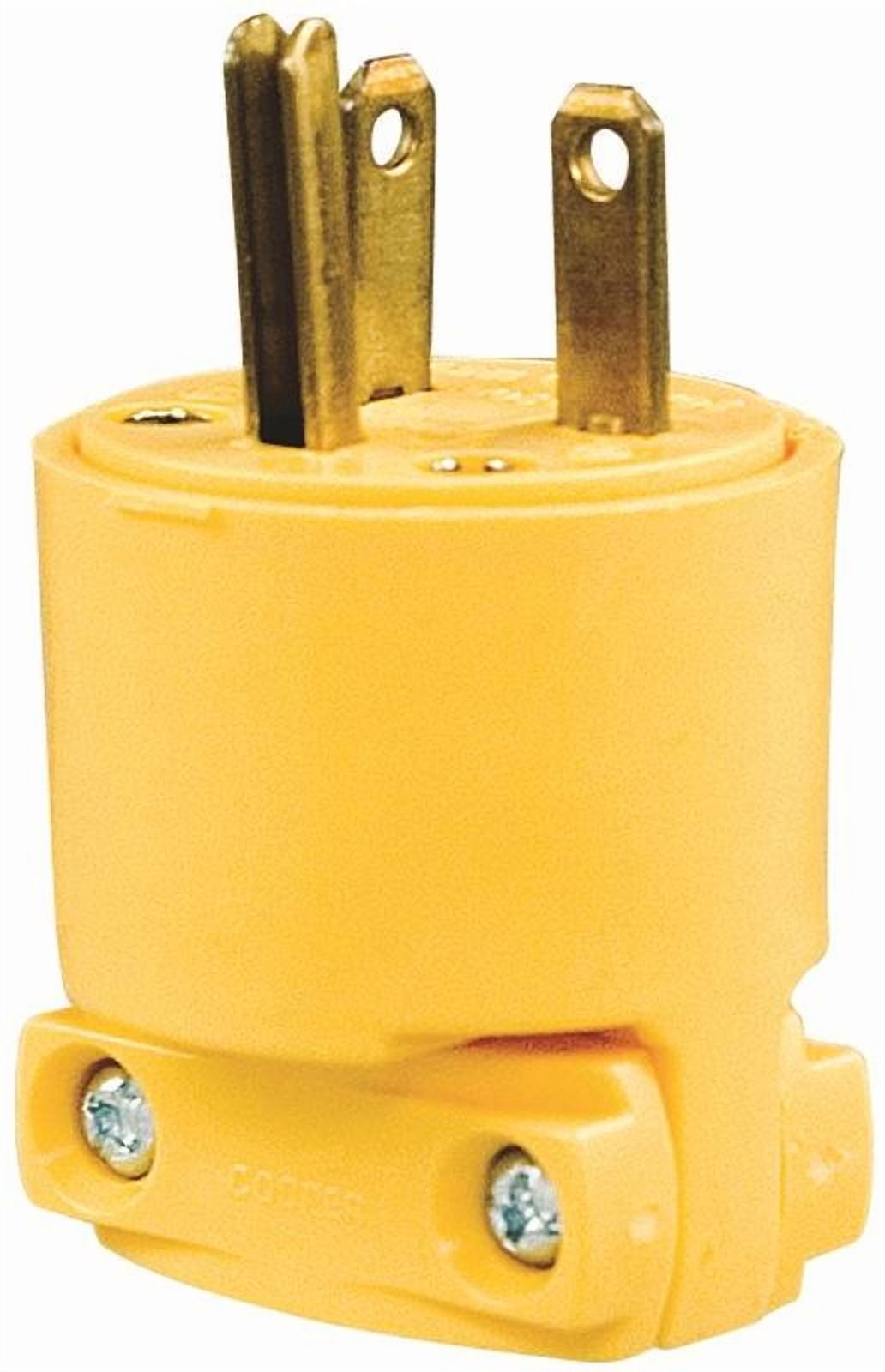 Eaton Wiring Devices 4409-BOX Straight Body Electrical Plug 125 V 15 A ...