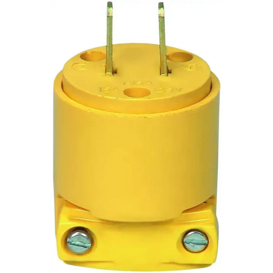 Eaton Wiring Devices 4862-BOX Vinyl 1-15 Nema Plug Yellow, Each ...