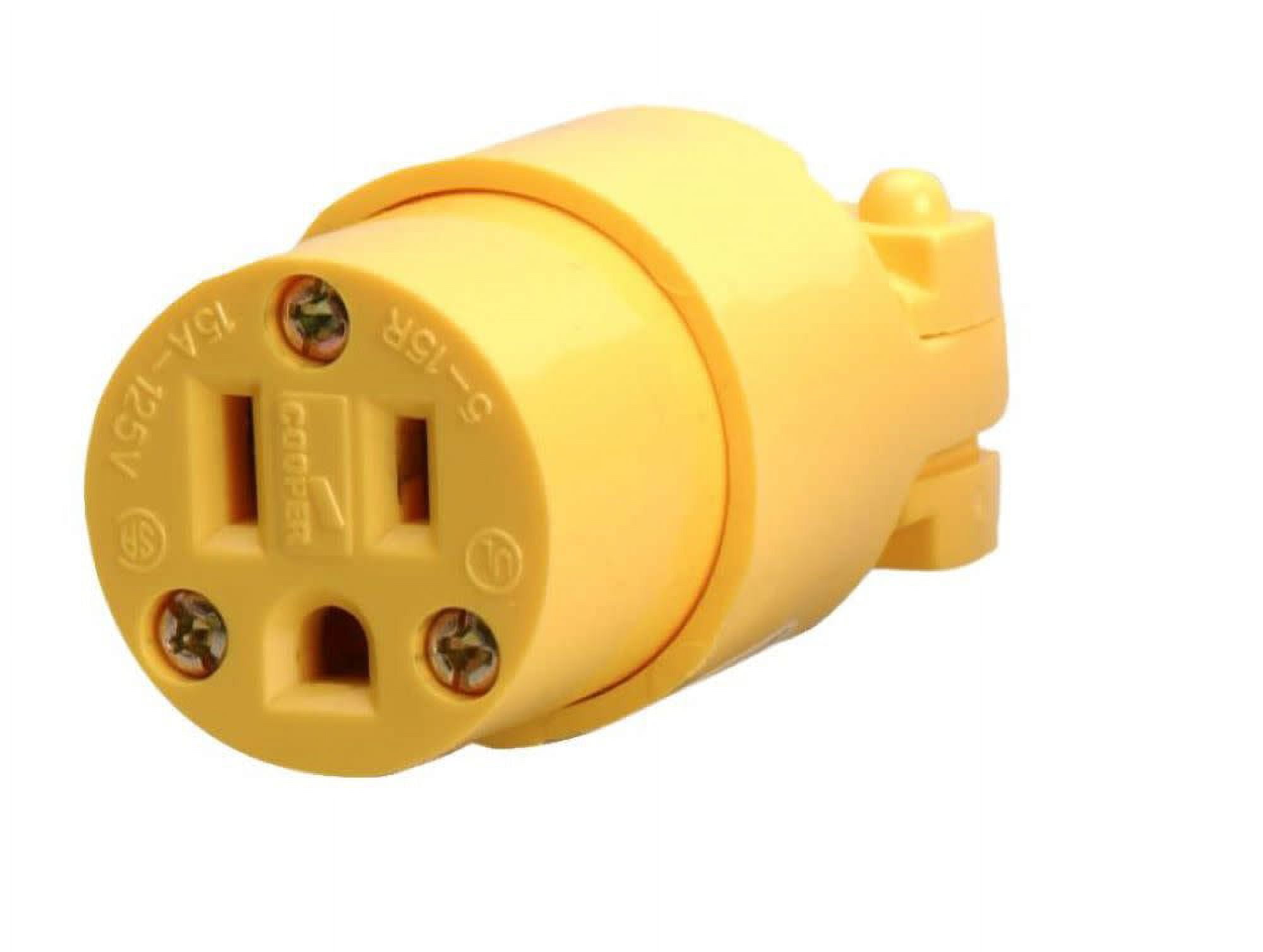 Eaton Wiring Devices 4887-BOX Straight Blade Electrical Connector, 125 ...