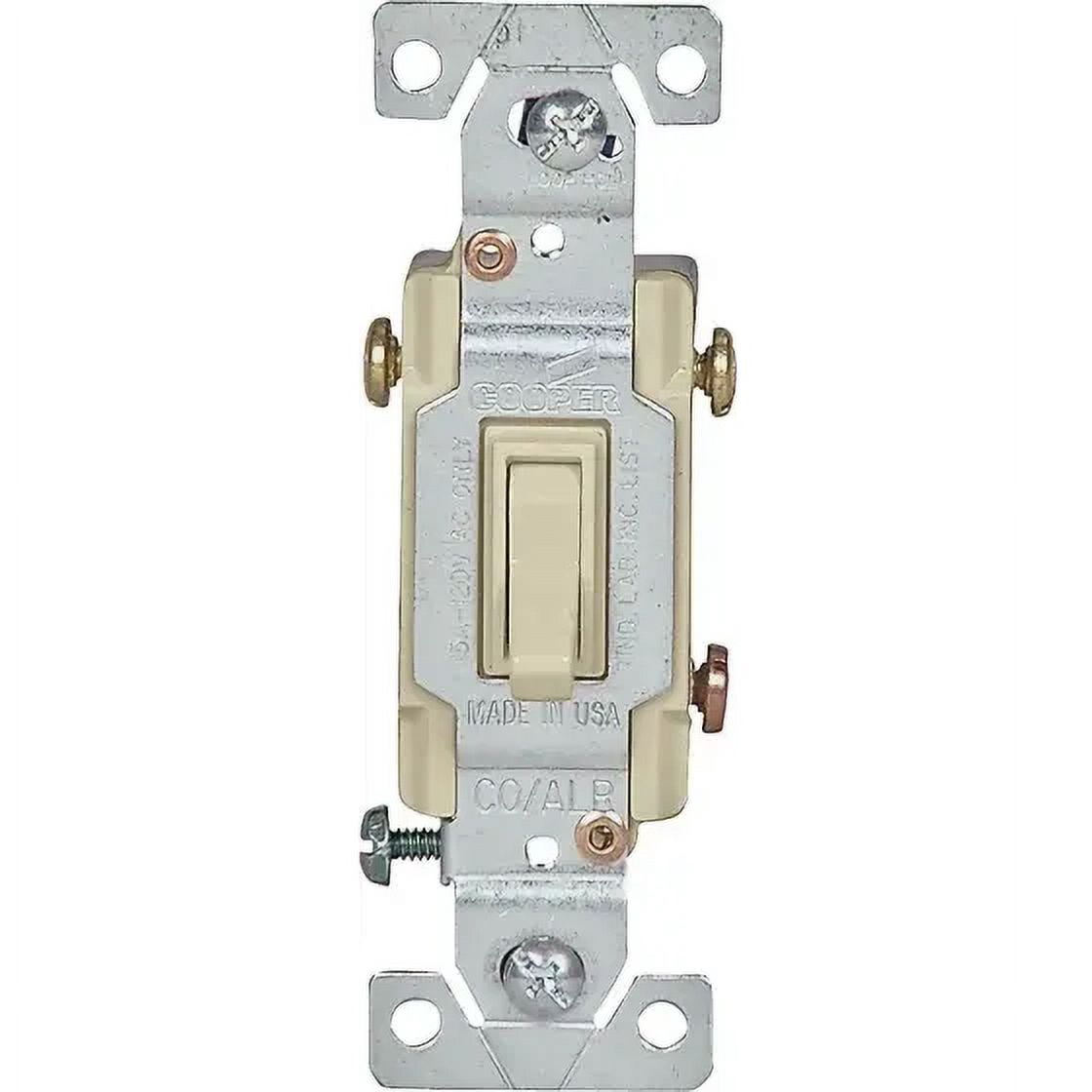 Eaton Wiring Devices 5223-7V-BU Copal 3 Way Toggle Switch 15 Amps 120 ...