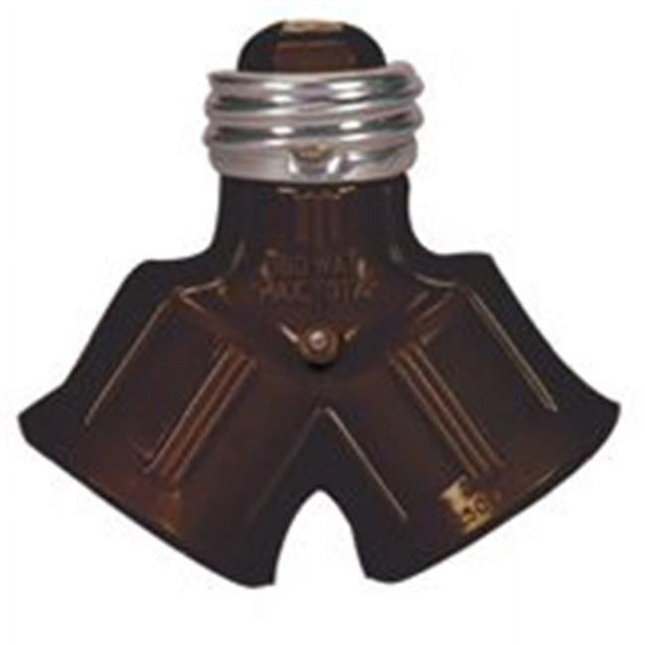 Eaton Wiring Devices 700B-BOX Lamp Holder Adapter, 660 W, 2-Outlet ...