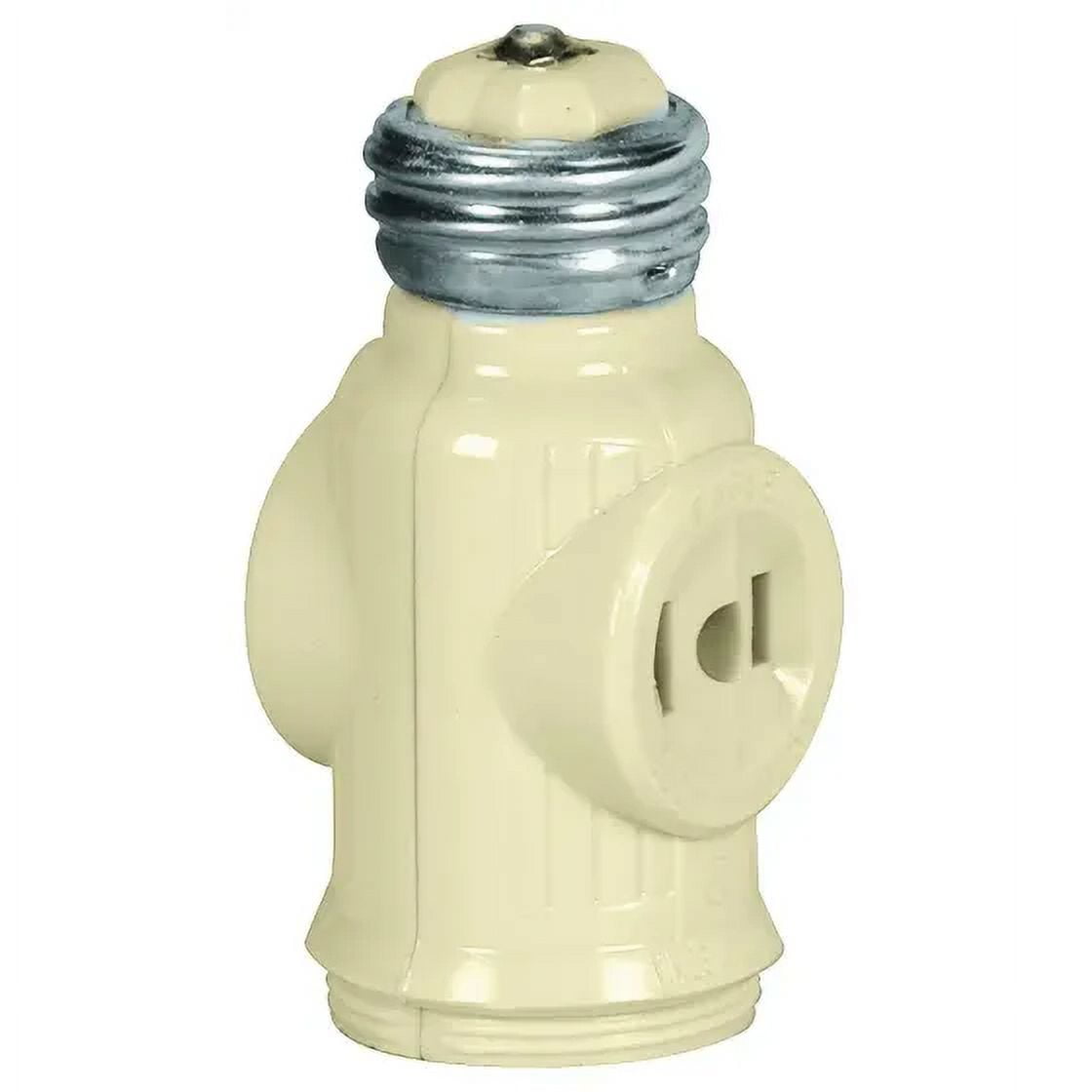 Eaton Wiring Devices 715V-BOX Keyless Lampholder Adapter Ivory ...