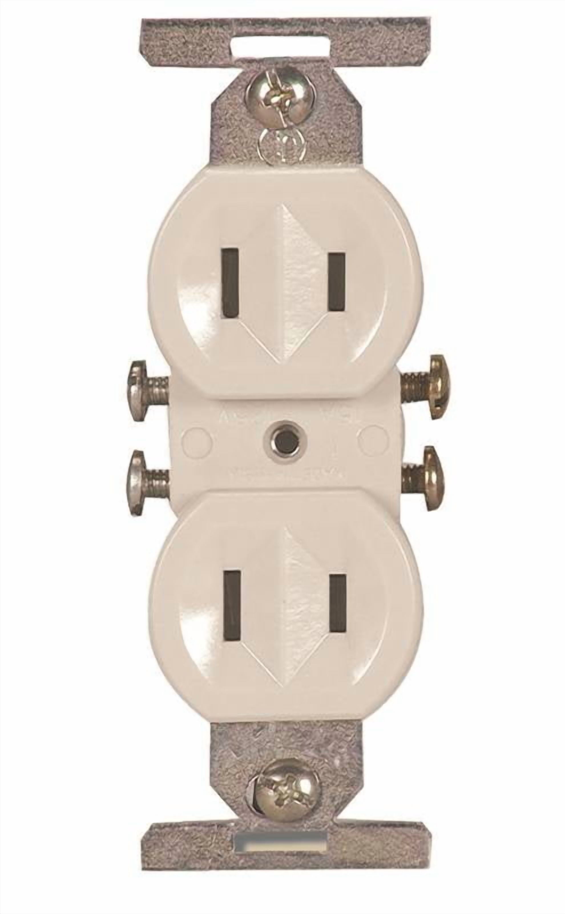 Eaton Wiring Devices 736W-BOX Duplex Receptacle, 2 -Pole, 15 A, 125 V ...