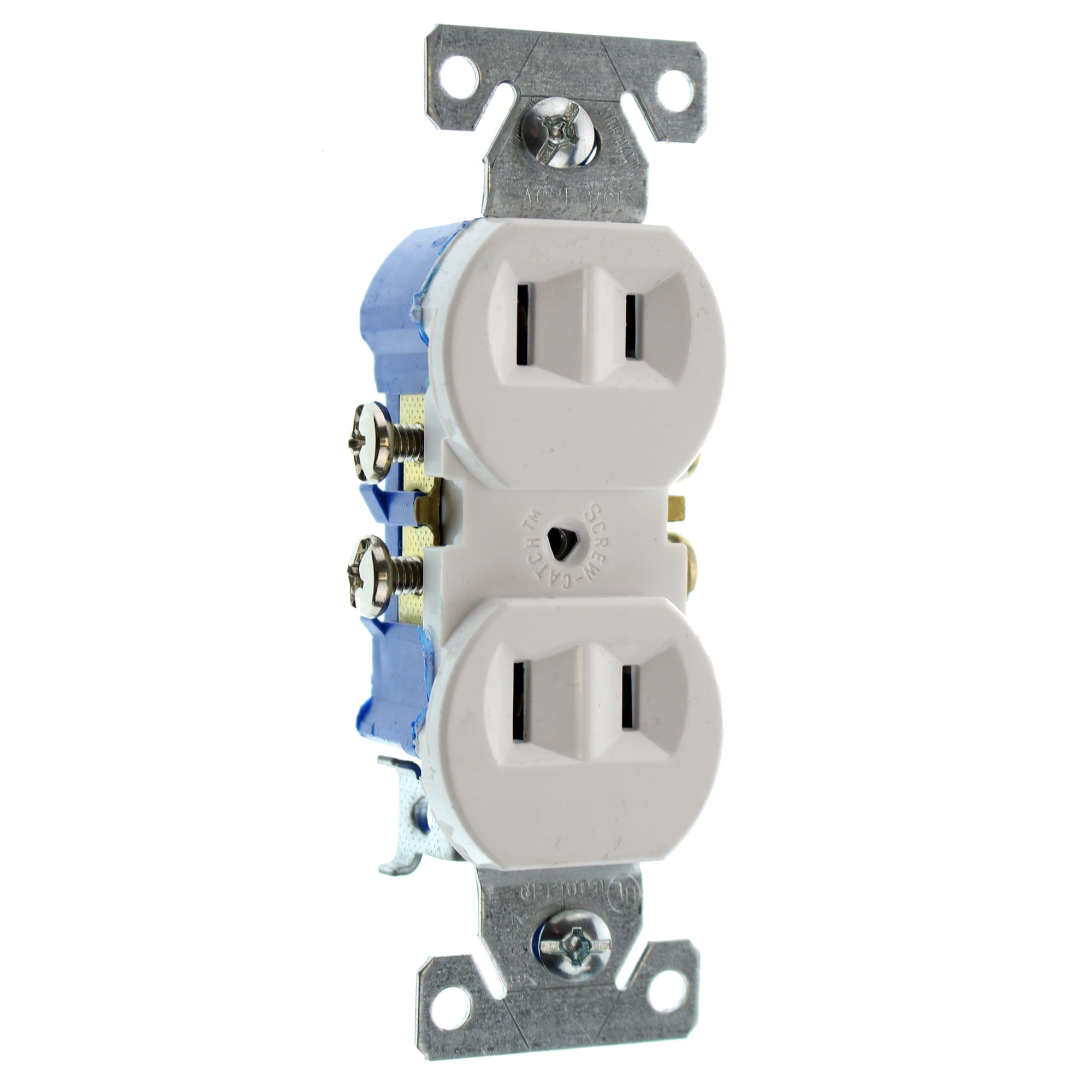Eaton Wiring Devices 736W-BOX Duplex Receptacle, 2 -Pole, 15 A, 125 V ...