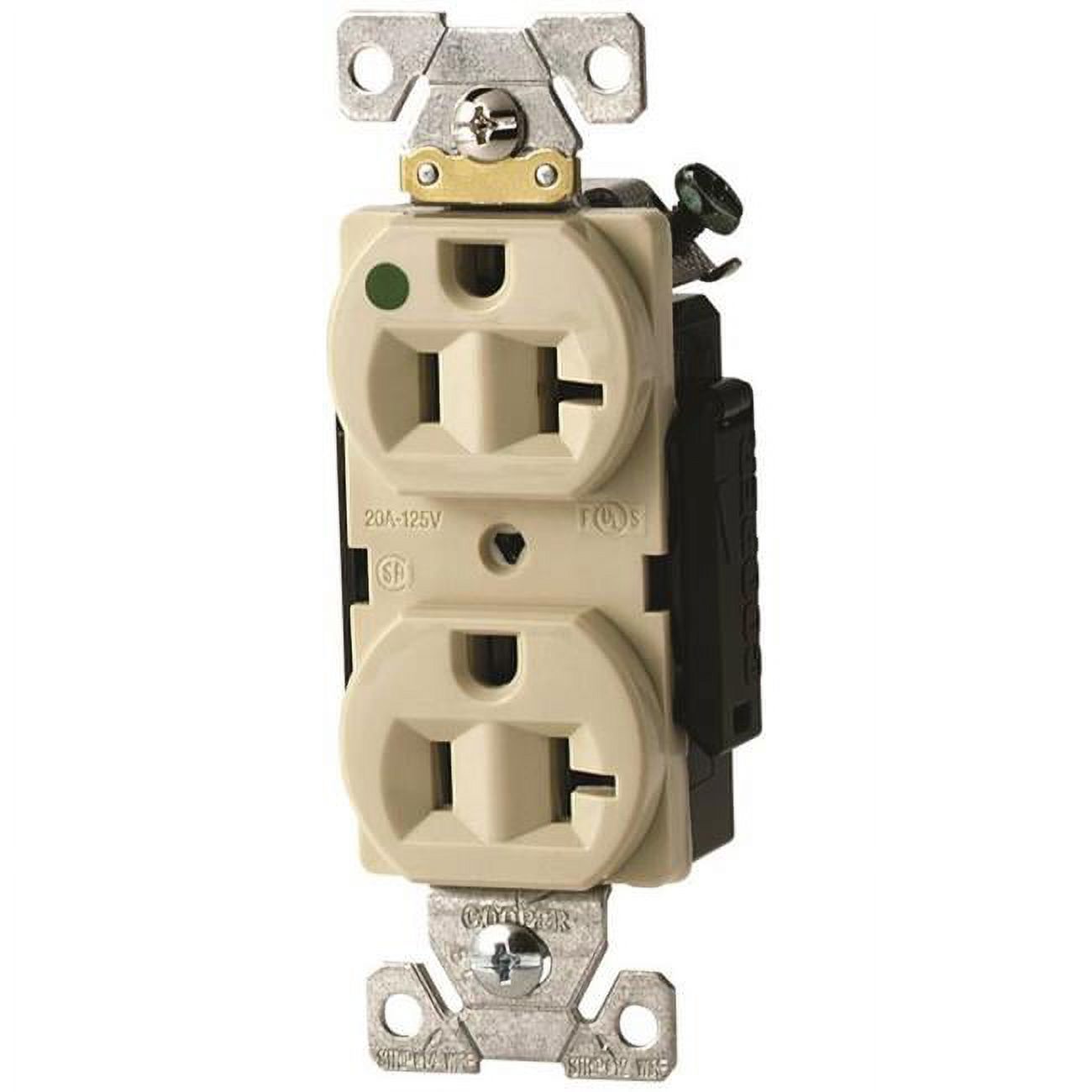 Eaton Wiring Devices AH8300V Duplex Receptacle, 2 -Pole, 20 A, 125 V ...