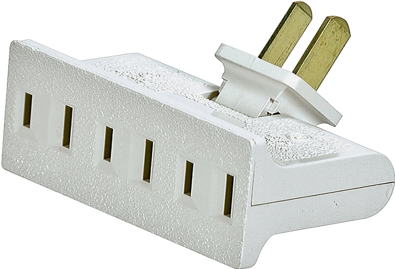 Eaton Wiring Devices BP1792W-SP Non-Grounded Swivel Outlet Adapter 15 A ...