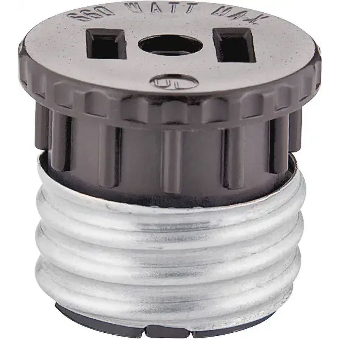Eaton Wiring Devices BP758B Keyless Lamp Socket Adapter Black (Case of ...