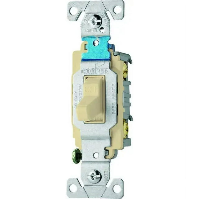 Eaton Wiring Devices CS115V Ivory Compact Toggle Switch 15 Amp, Each ...