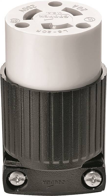 Eaton Wiring Devices L620C Locking Polarized Safety Grip Electrical ...