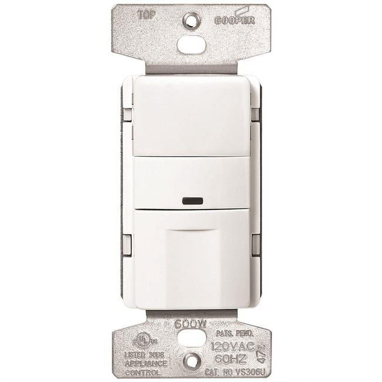 Eaton Wiring Devices OS306U-W-K Motion Sensor Switch, 120 V, 1 -Pole ...