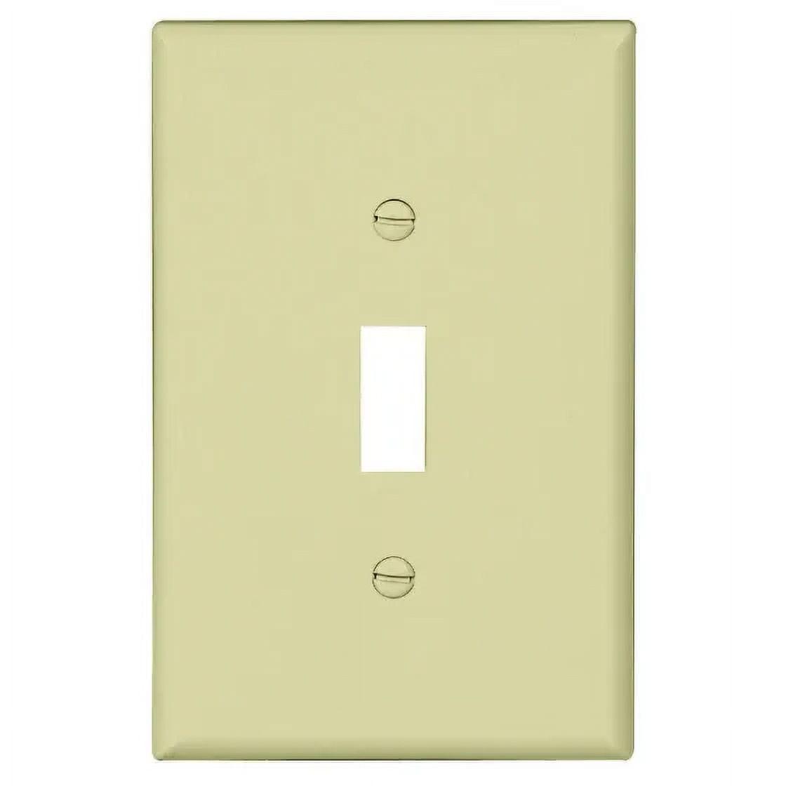 Eaton Wiring Devices PJ1V-CP-L Ivory Midsize 1 Gang Toggle Plate 10 ...