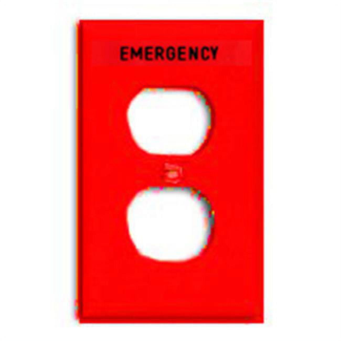 Eaton Wiring Devices PJ8EMRD Receptacle Wallplate, 4-1/2 in L, 2-3/4 in ...