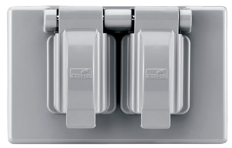 Cooper Wiring Devices S1962 Gray Plastic Protective Cover for Duplex ...