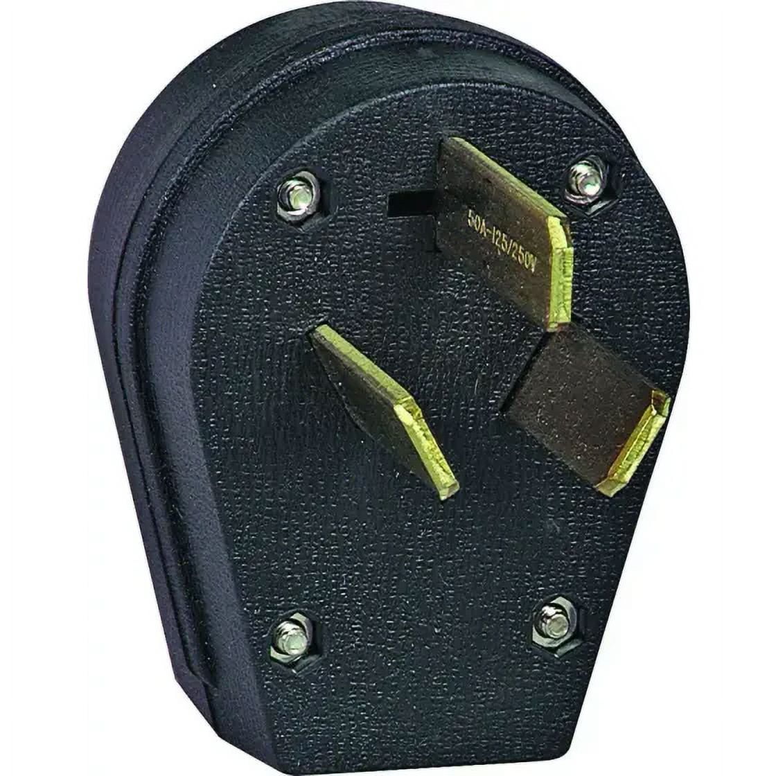 Eaton Wiring Devices S80-SP 3 Wire Angle Power Plug Black - Walmart.com