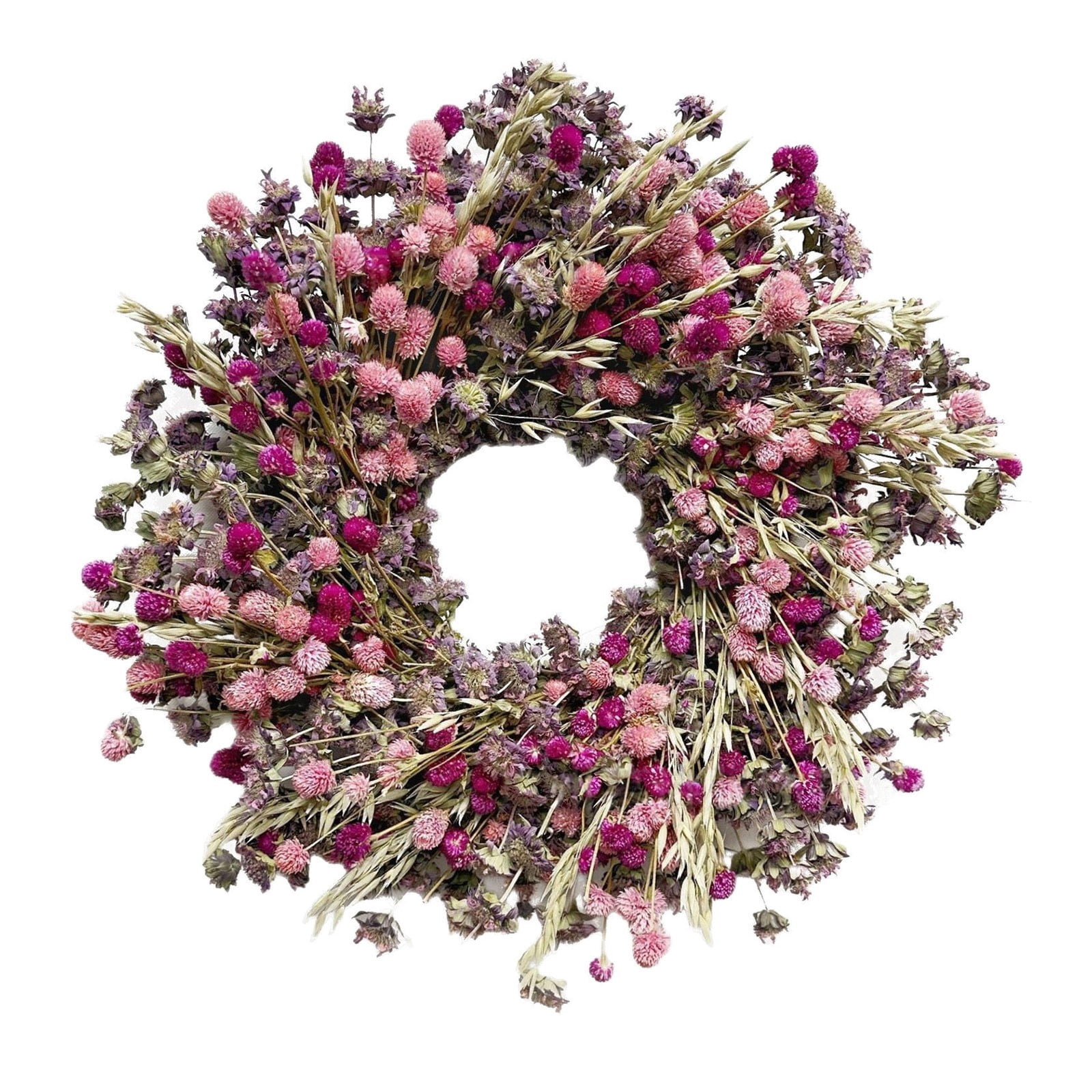 Eattic Artificial Violet Wreath Lifelike Faux Flower Decoration, Long ...