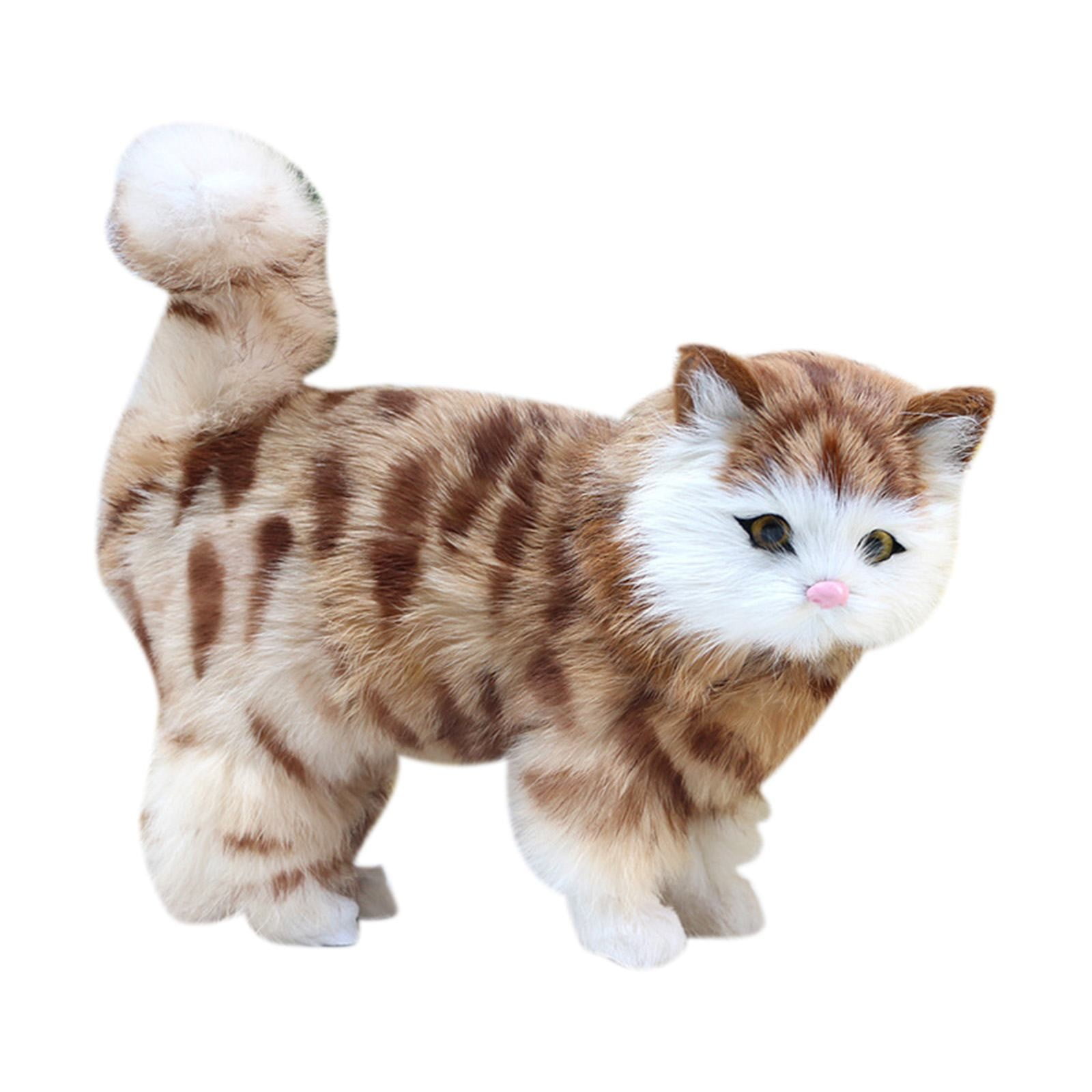 Eattic Desktop Ornament Realistic Cat Statue: Cute Photography Prop and ...