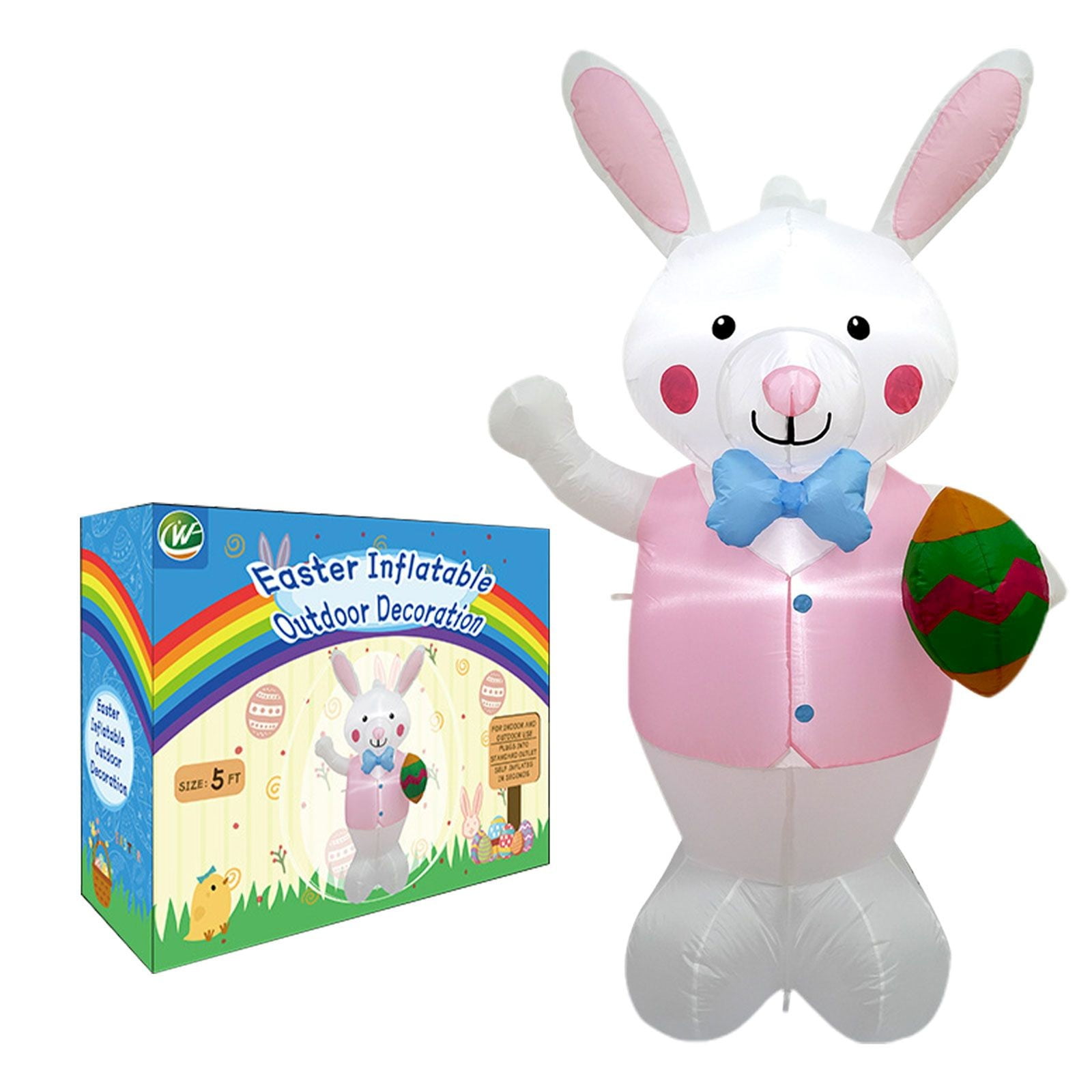 Eattic Easter Decorations for Tree Led-Lit 2025 Inflatable Easter Bunny ...
