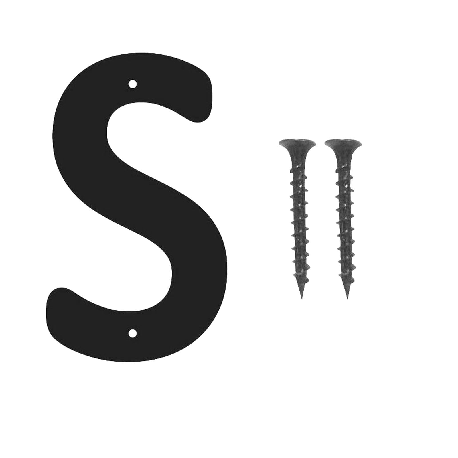 Eattic House Letters for Outside Modern Black Metal House Number Sign ...