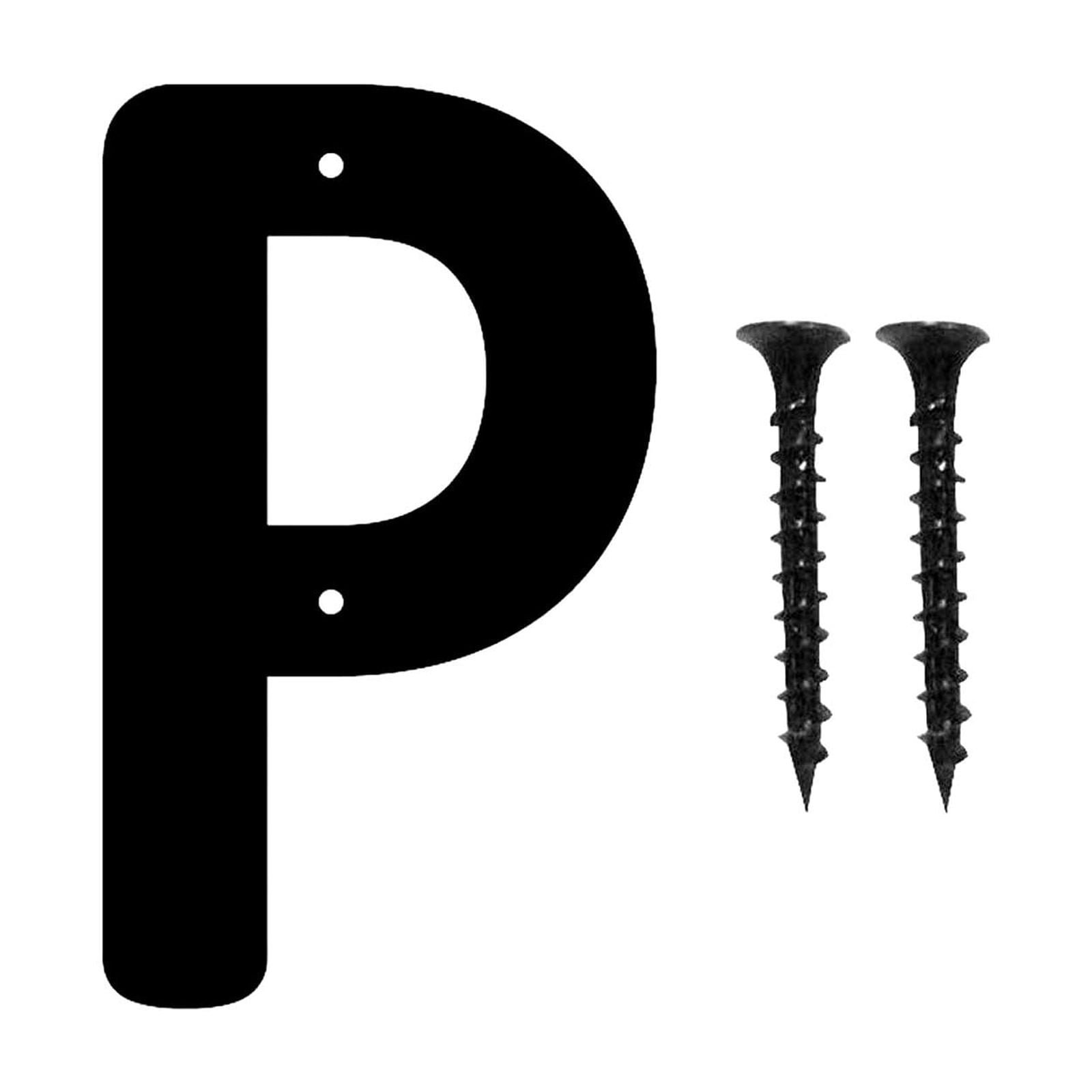 Eattic Mailbox Numbers And Letters Modern Black Metal House Number Sign ...