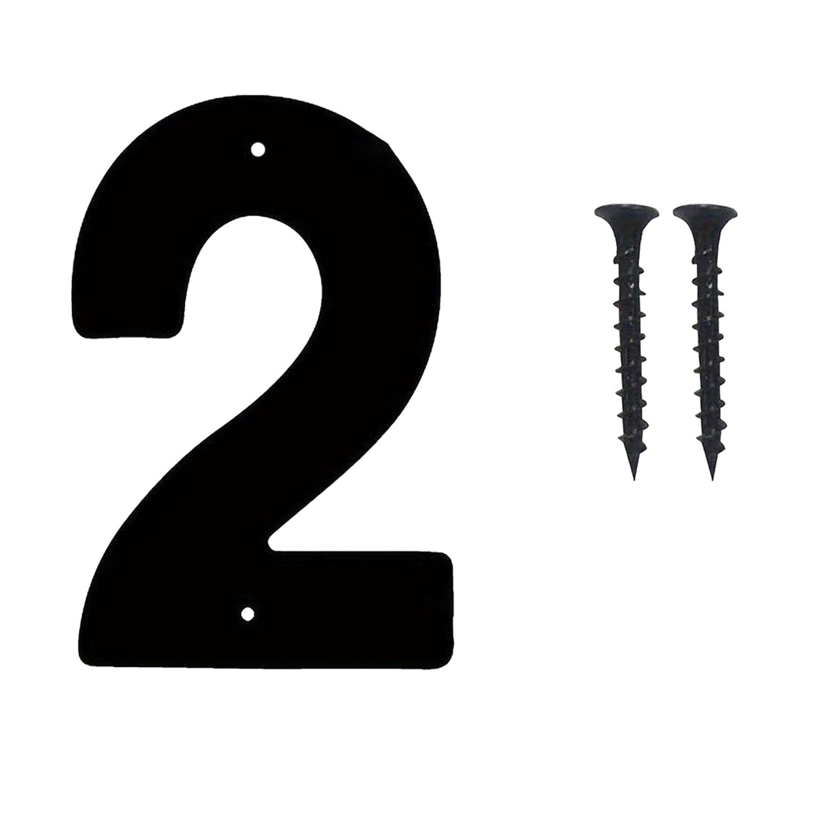 Eattic Metal Letters for Outdoor Signs Modern Black Metal House Number ...