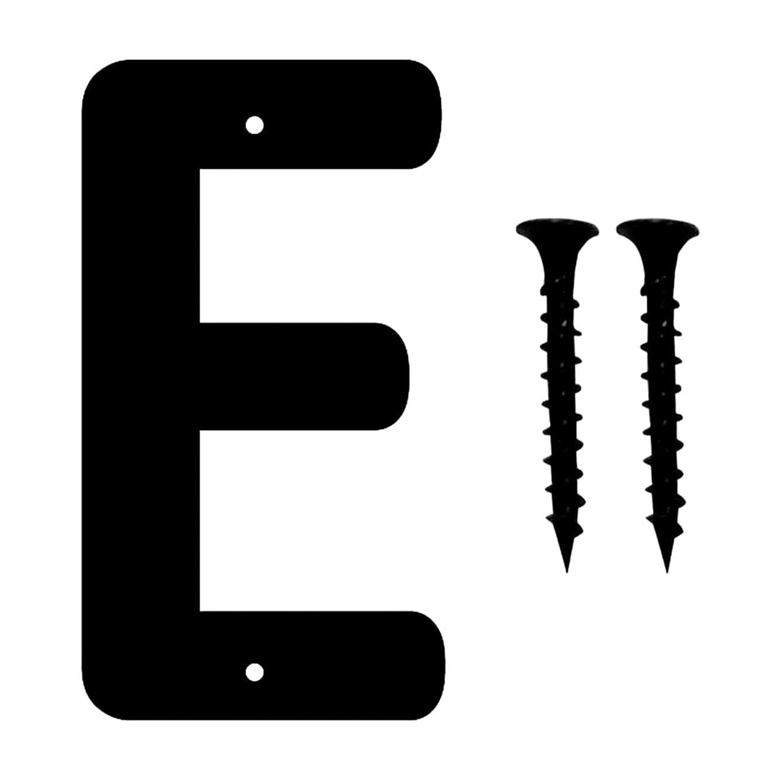 Eattic Wall Letters Modern Black Metal House Number Sign - Decorative ...